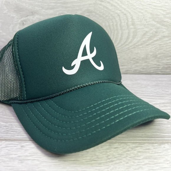 OTTO | Accessories | New Vintage Style Atlanta Atl Dark Green Trucker ...